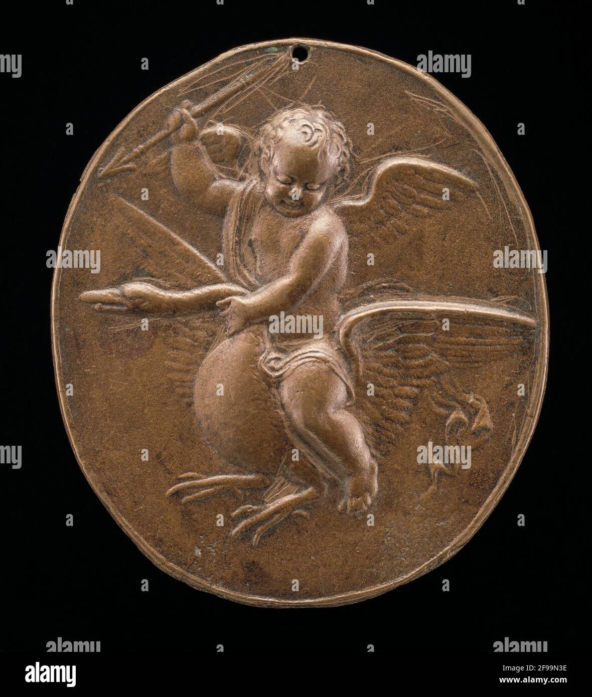 Cupid on a Flying Swan, late 16th century Stock Photo - Alamy