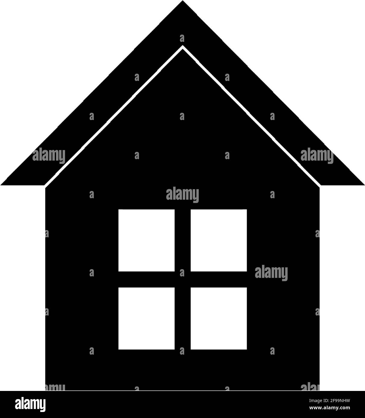 Simple home icon isolated on white background illustration Stock Vector ...