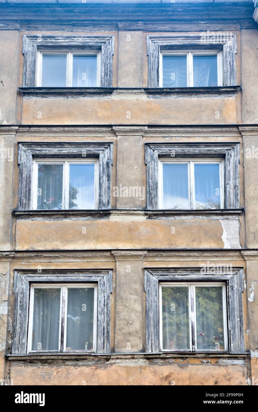 House facade, facade, window, architecture, Bamberg, Franconia, Bavaria ...