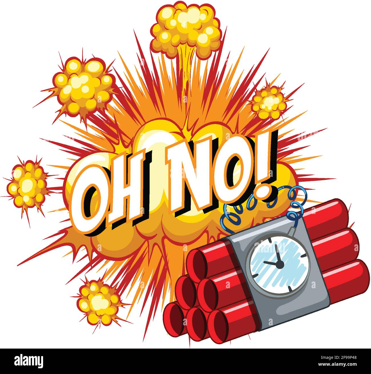 Comic speech bubble with oh no text illustration Stock Vector Image ...