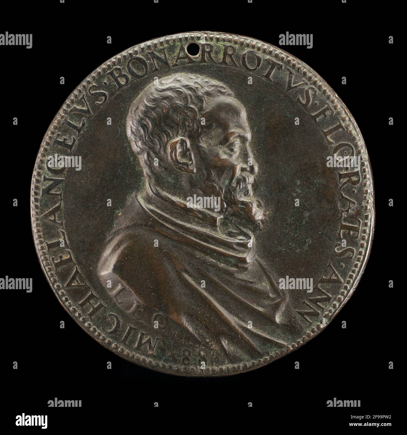 Michelangelo Buonarroti, 1475-1564, Florentine Artist [obverse], c ...