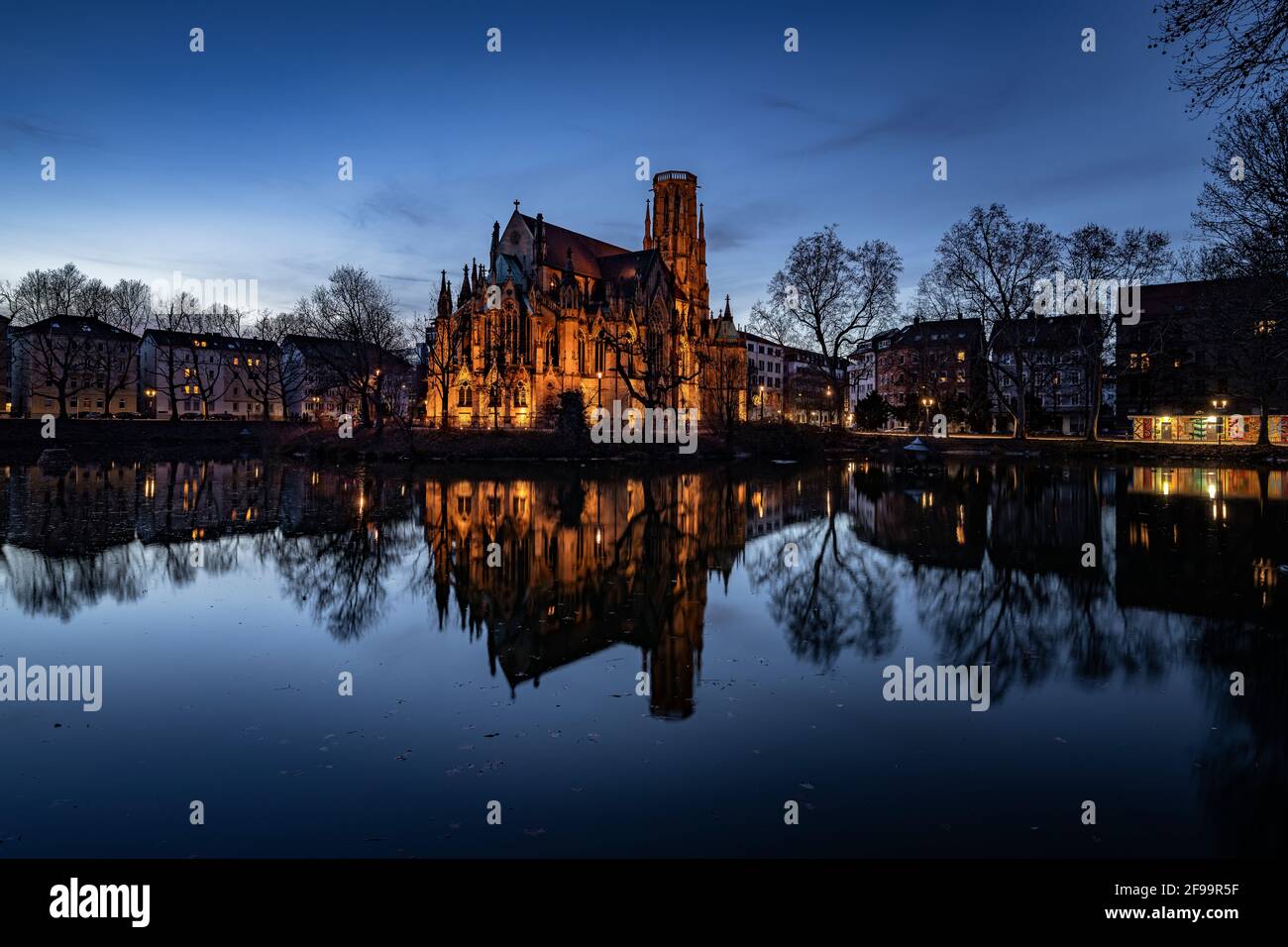 Johanneskirche, Feuersee, Stuttgart, Baden-Wuerttemberg, Germany ...