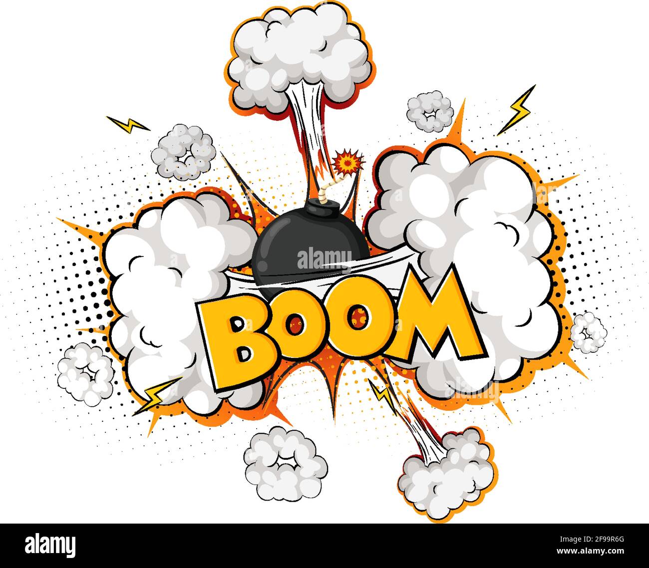 Comic speech bubble with boom text illustration Stock Vector Image ...