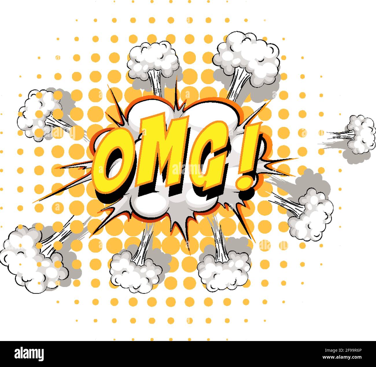 Comic speech bubble with omg text illustration Stock Vector Image & Art ...
