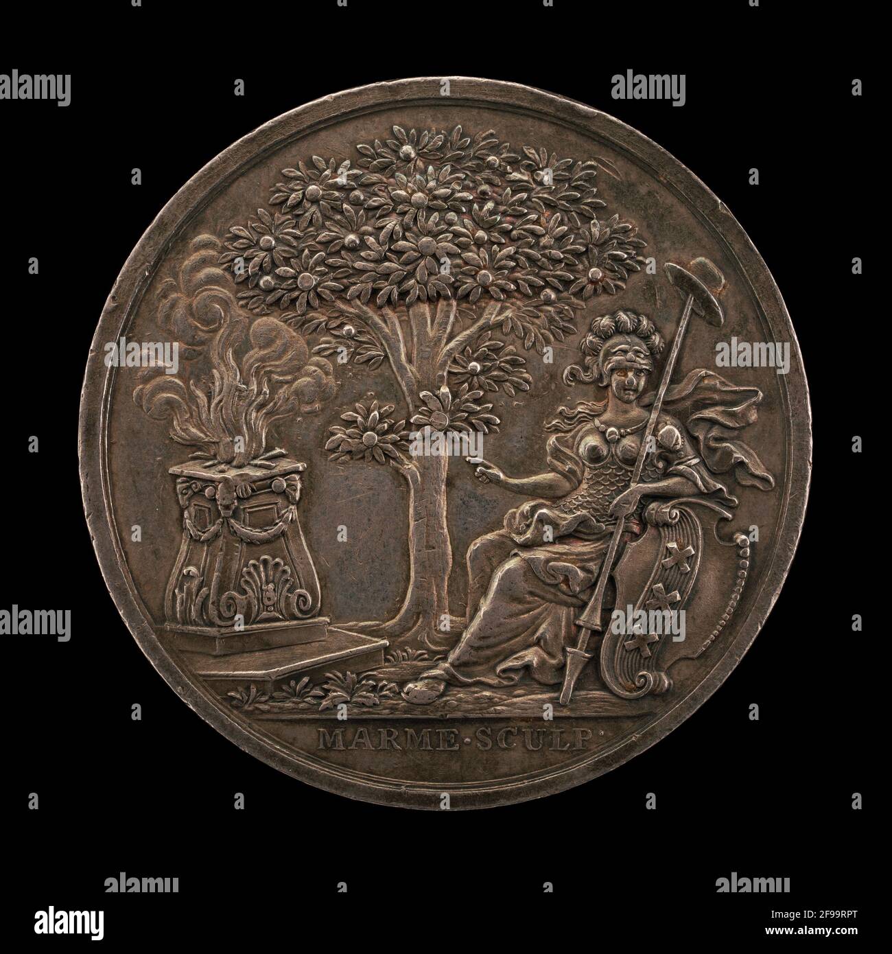 Minerva Encouraging the State [reverse], 1747 Stock Photo - Alamy