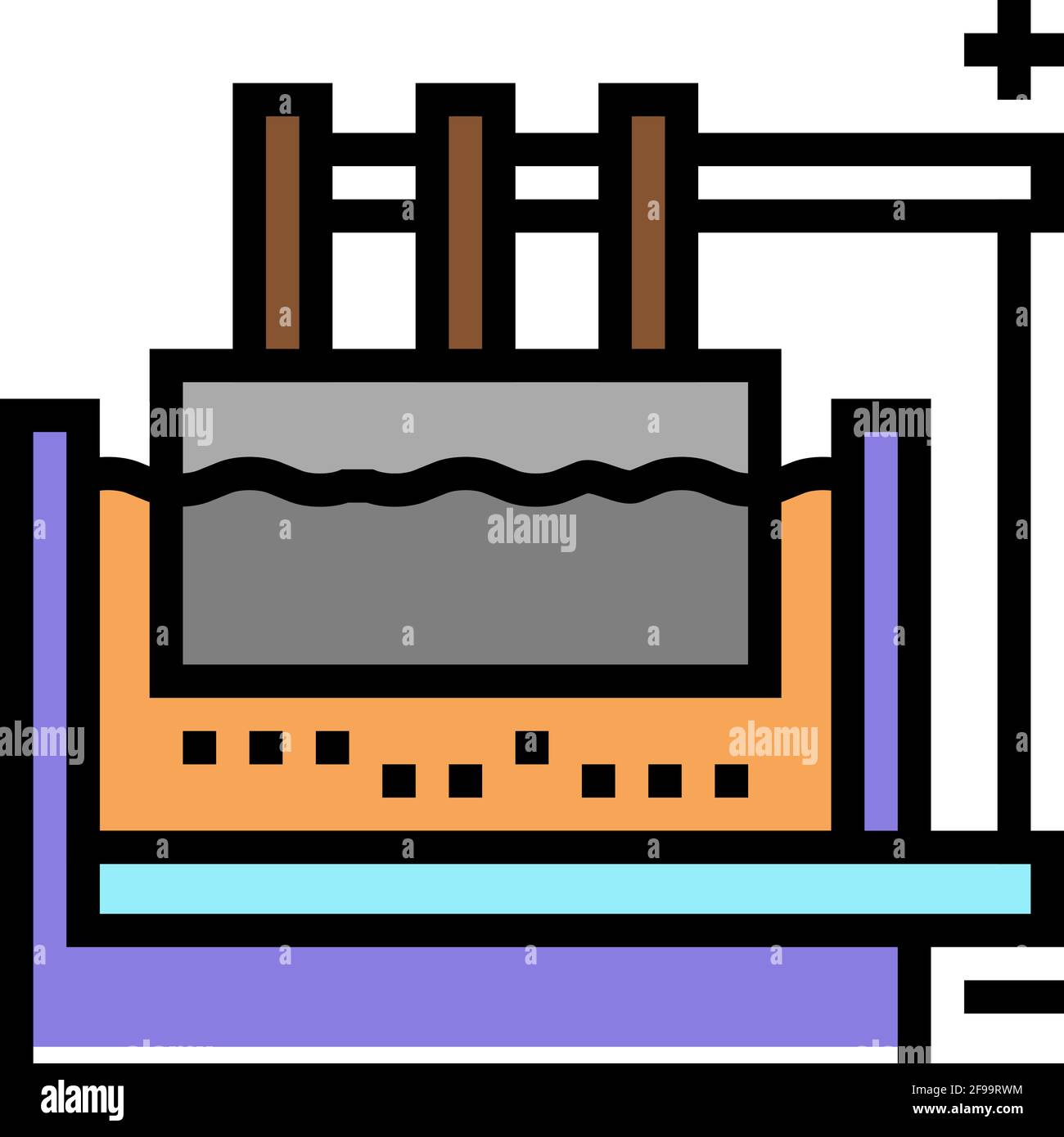 Electrolysis production Stock Vector Images - Alamy
