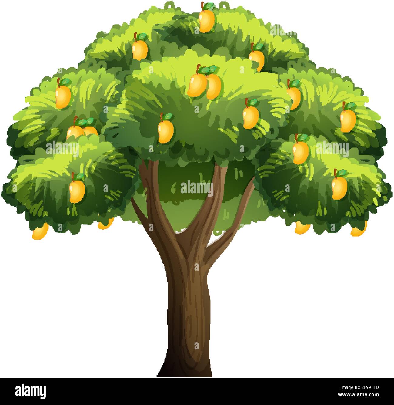 Cartoon Mango Tree
