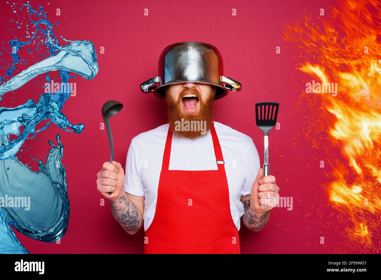 Funny food fight hi-res stock photography and images - Alamy
