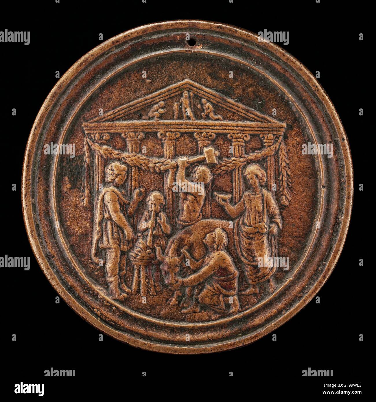 The Sacrifice of a Bull, fourth quarter 15th century Stock Photo - Alamy