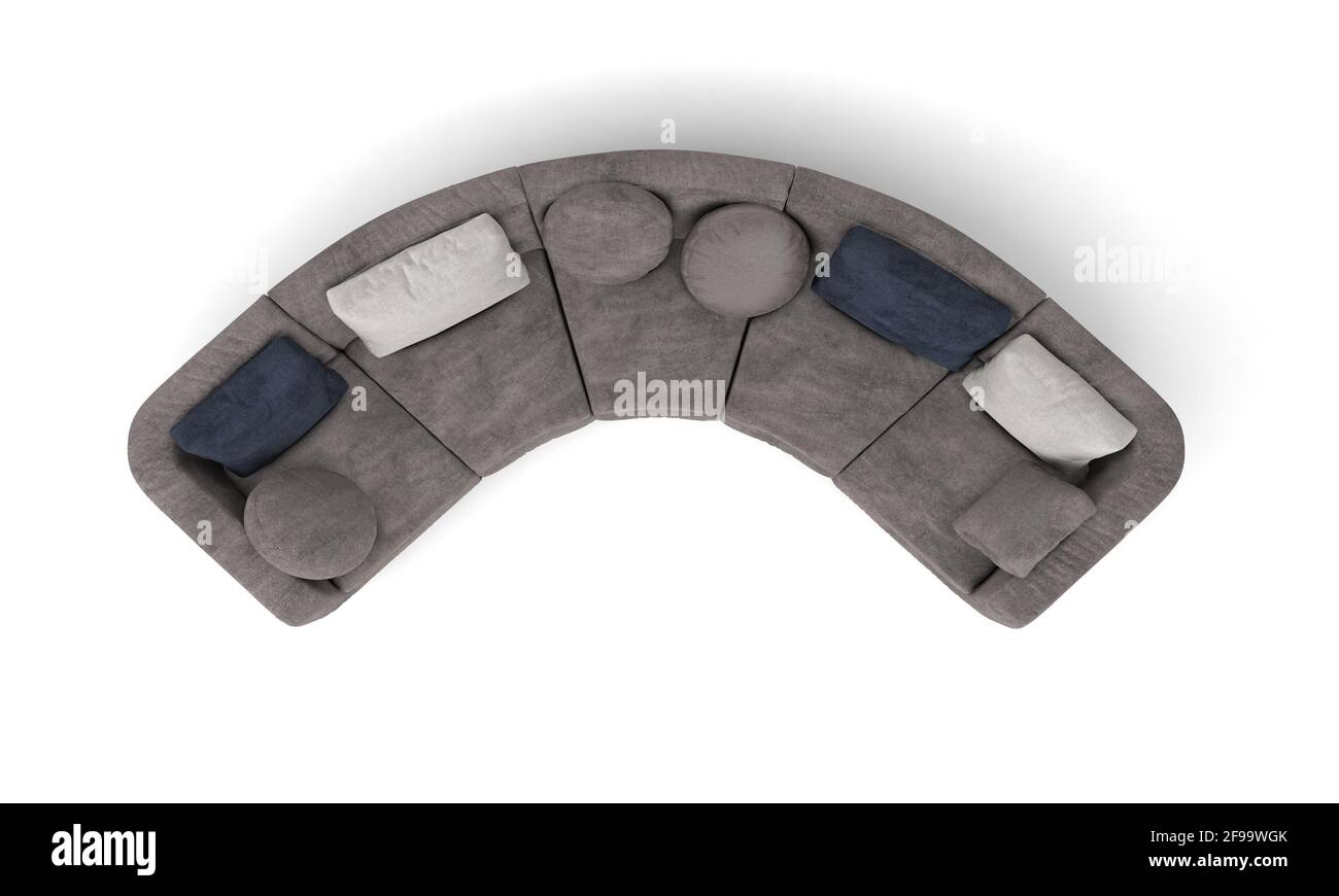 Modern Sofa Top View Modern Sofa Top View Stock Illustrations