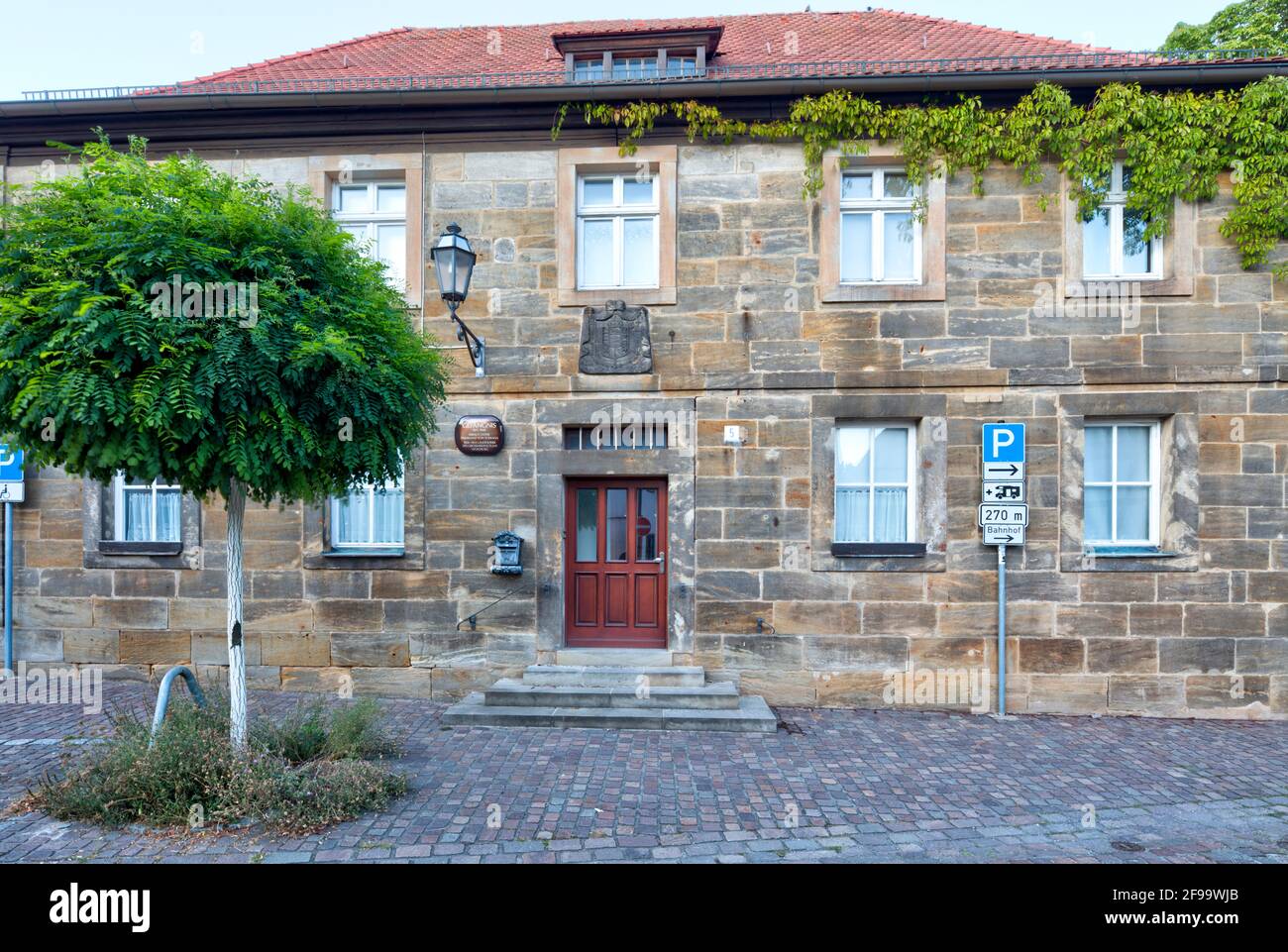 Former prison, house facade, facade, architecture, old, Haßberge, Ebern ...