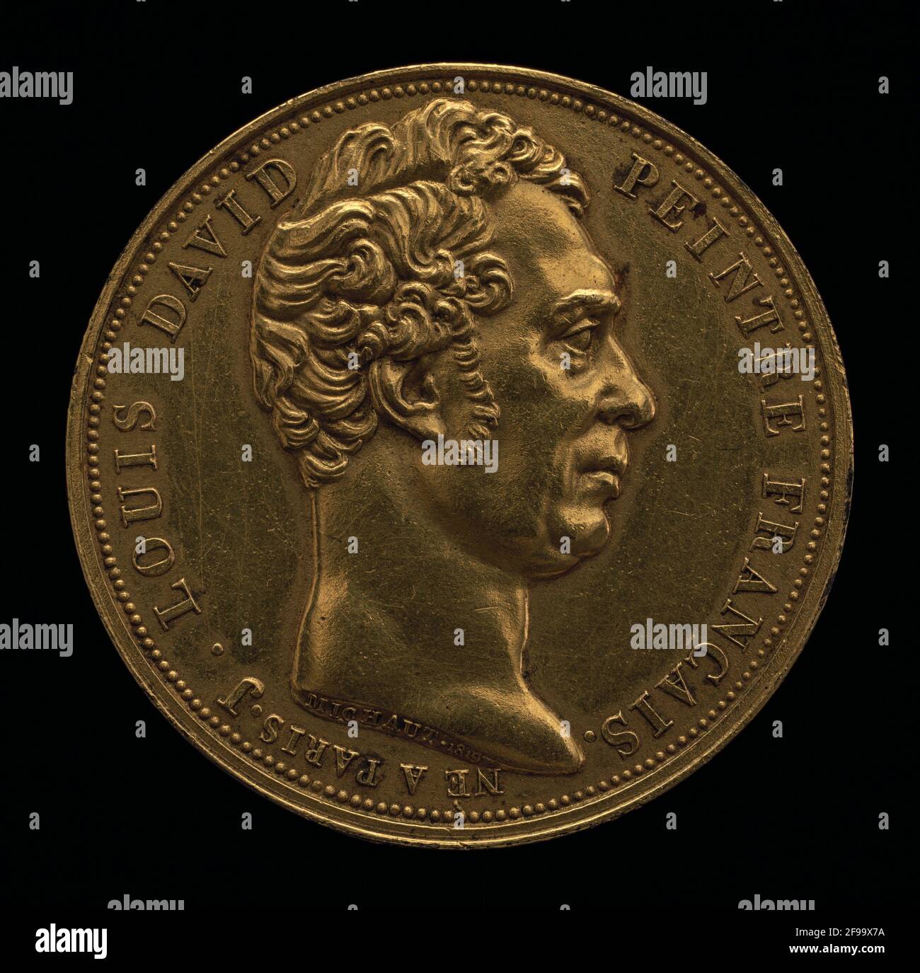 Jacques-Louis David, 1748-1825, Painter [obverse], 1819 Stock Photo - Alamy