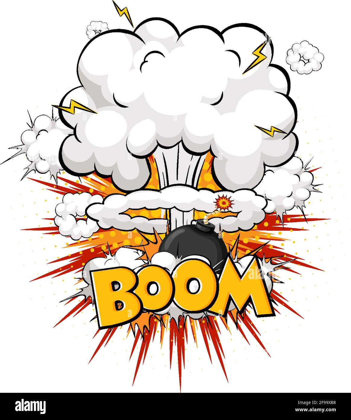 Comic speech bubble with boom text illustration Stock Vector Image ...