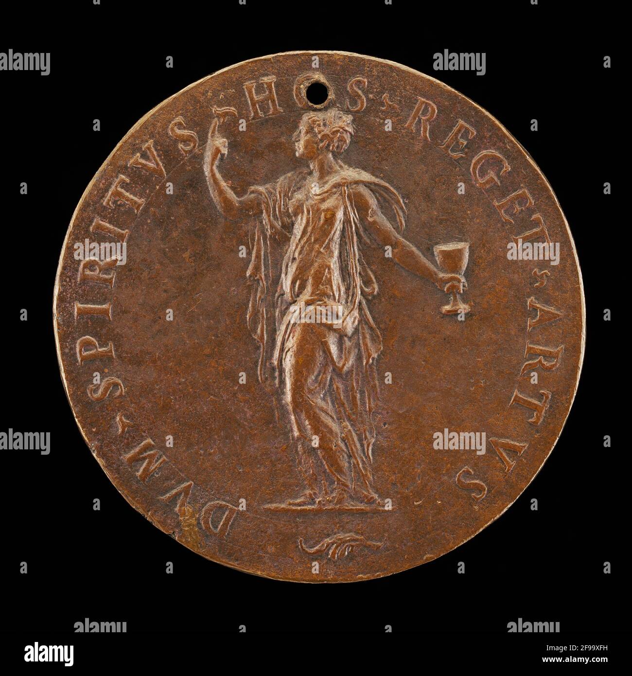 Faith Pointing to Heaven [reverse], mid 16th century Stock Photo - Alamy