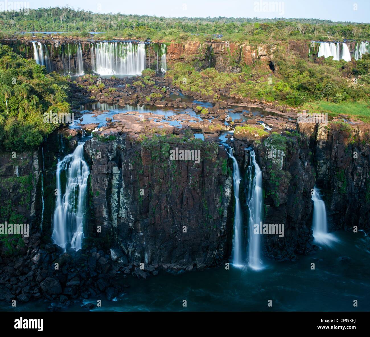 Iguazu Waterfall in Brasil - spectacular view Stock Photo - Alamy