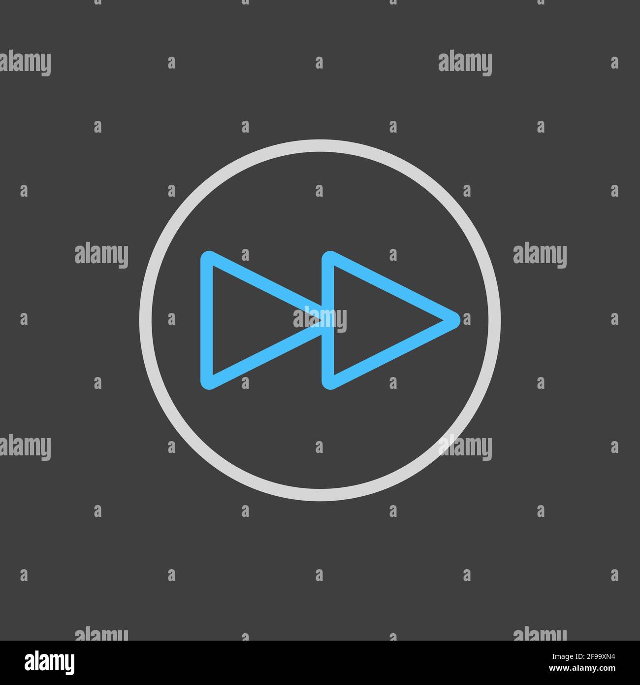 Play next track button vector flat icon on dark background. Graph ...