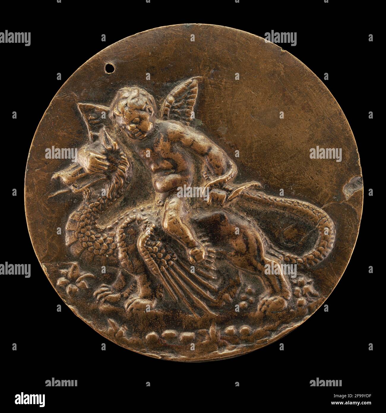 Cupid Riding on a Dragon, c. 1500 Stock Photo - Alamy