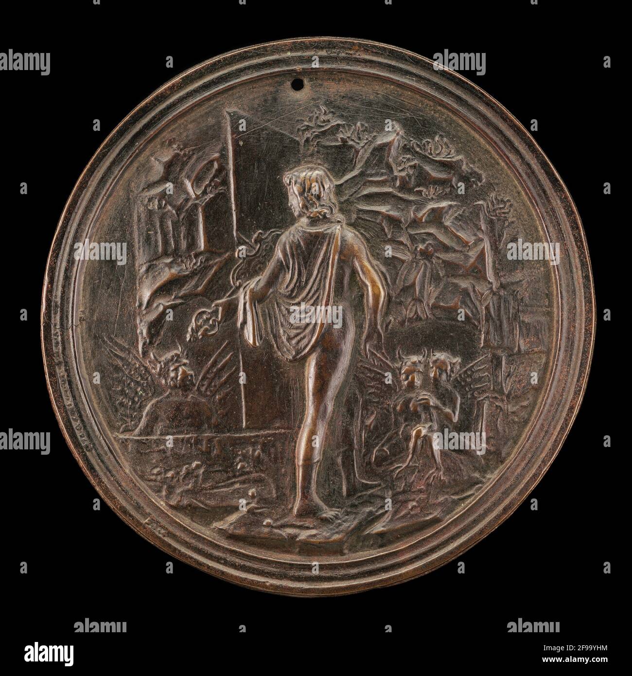 Orpheus Descending into Hades, late 15th - early 16th century Stock ...