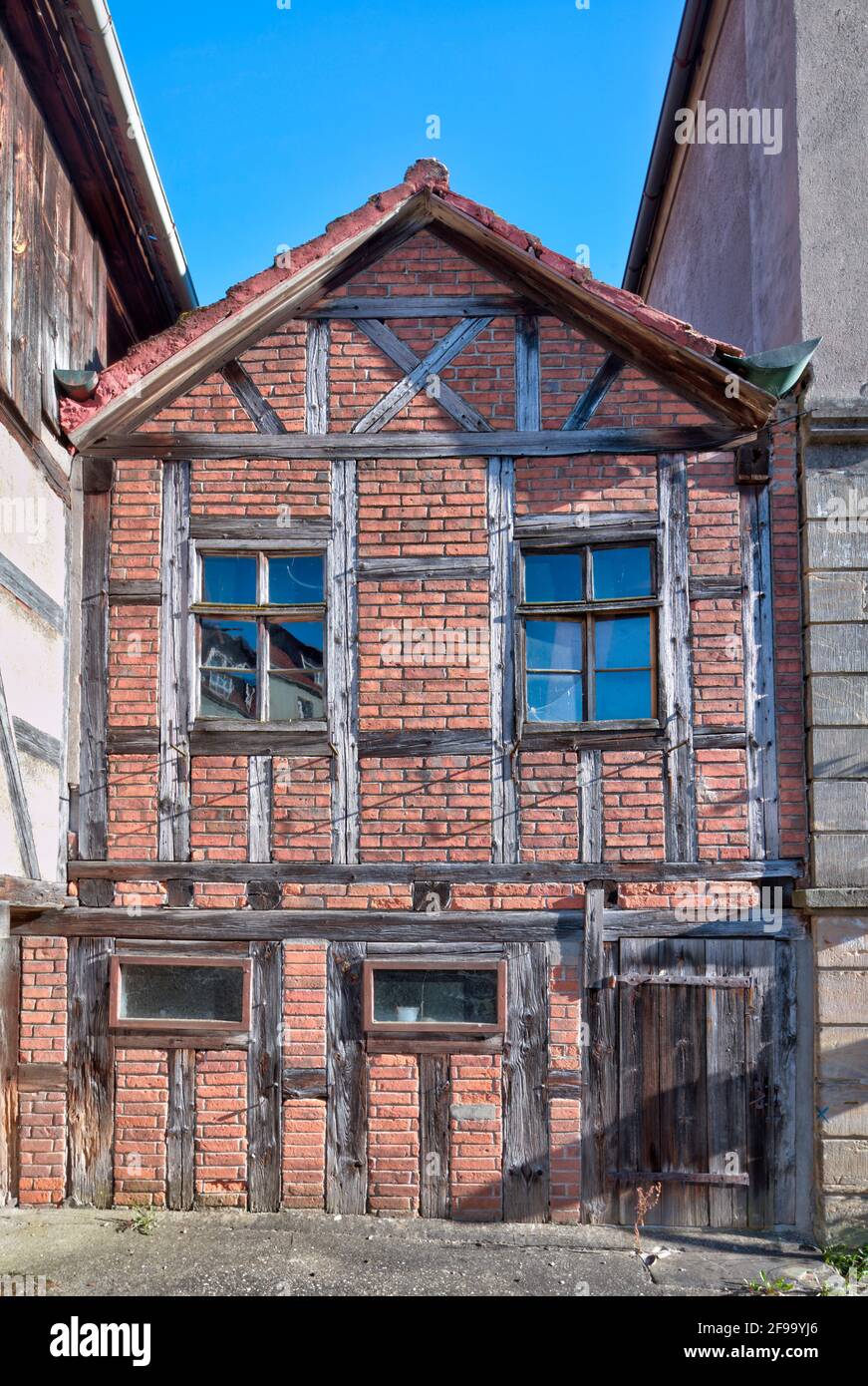 House facade, facade, half-timbered, architecture, old, Haßberge, Ebern ...