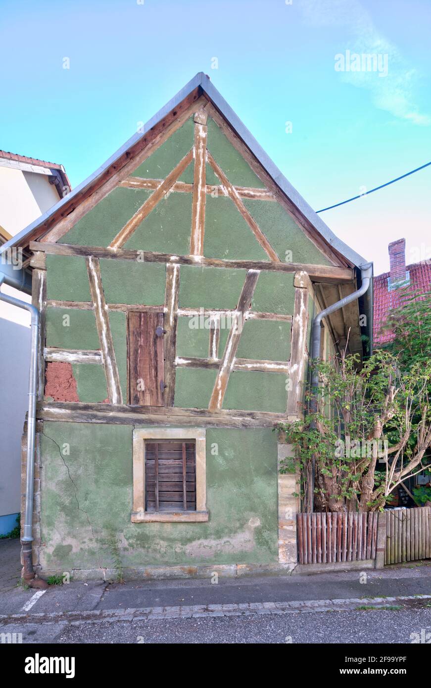 House facade, facade, half-timbered, architecture, old, Haßberge, Ebern ...