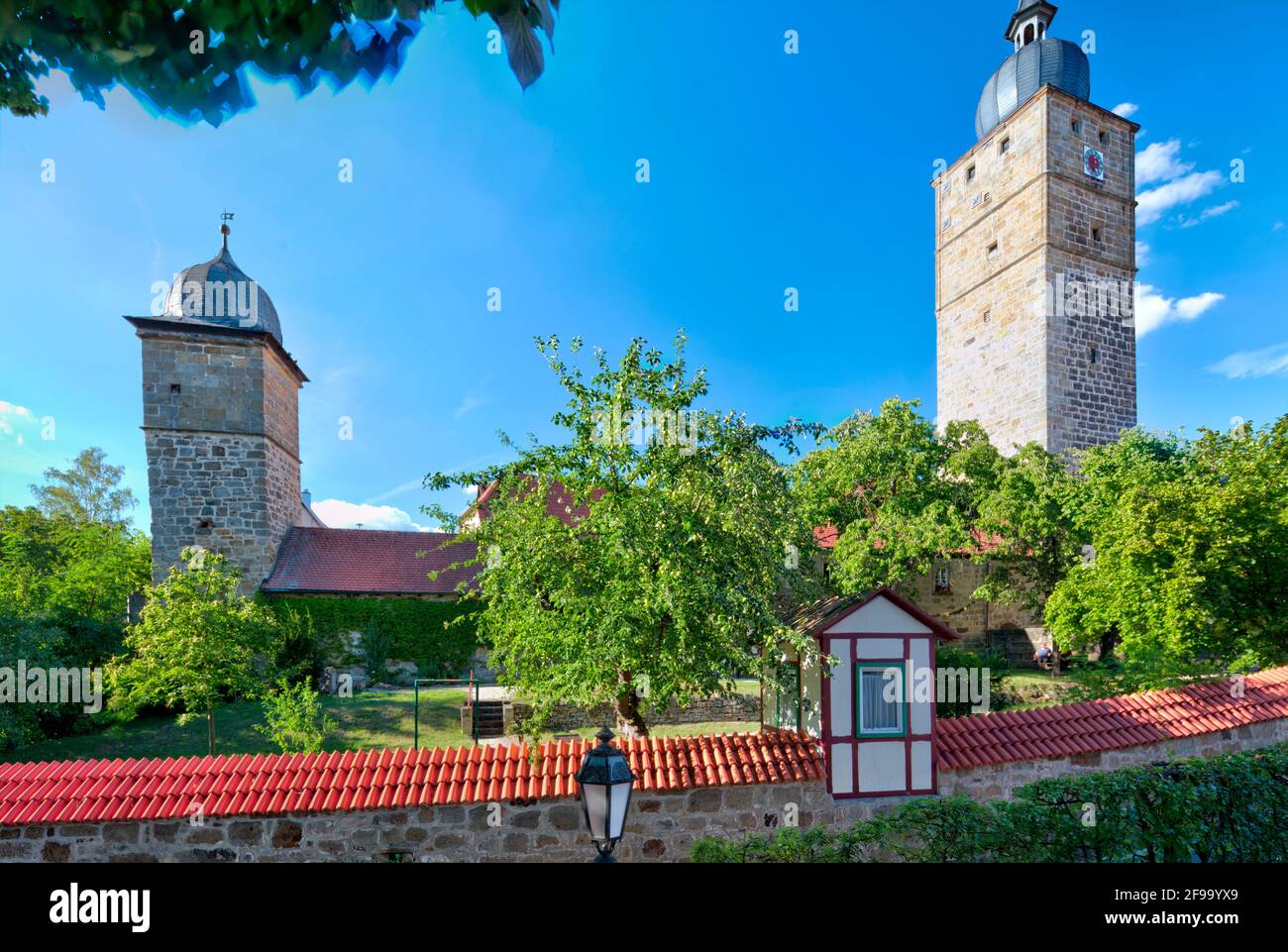 Goose tower, gray tower, gate tower, landmark, city wall, city ...