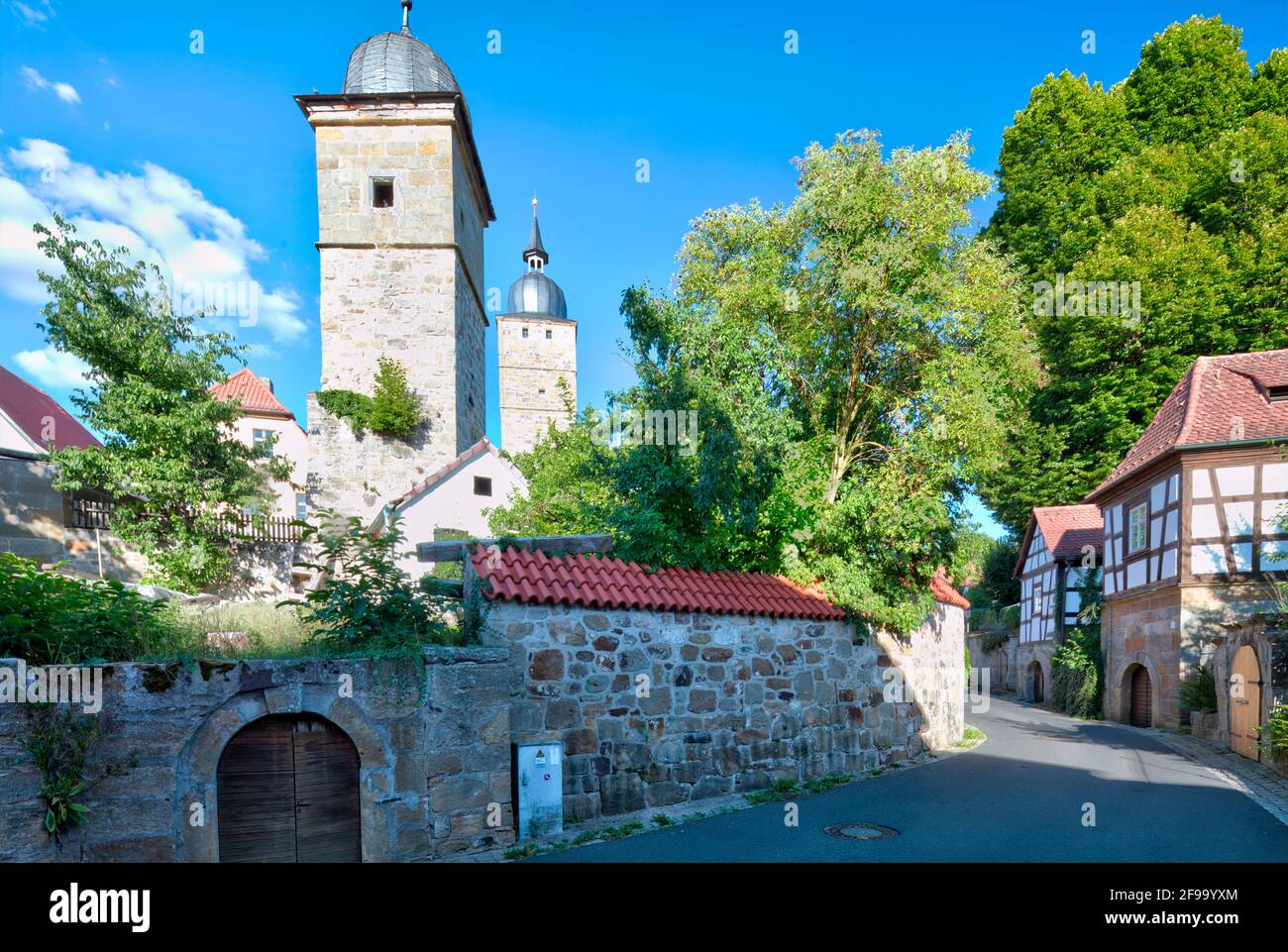 Goose tower, gray tower, gate tower, landmark, city wall, city ...