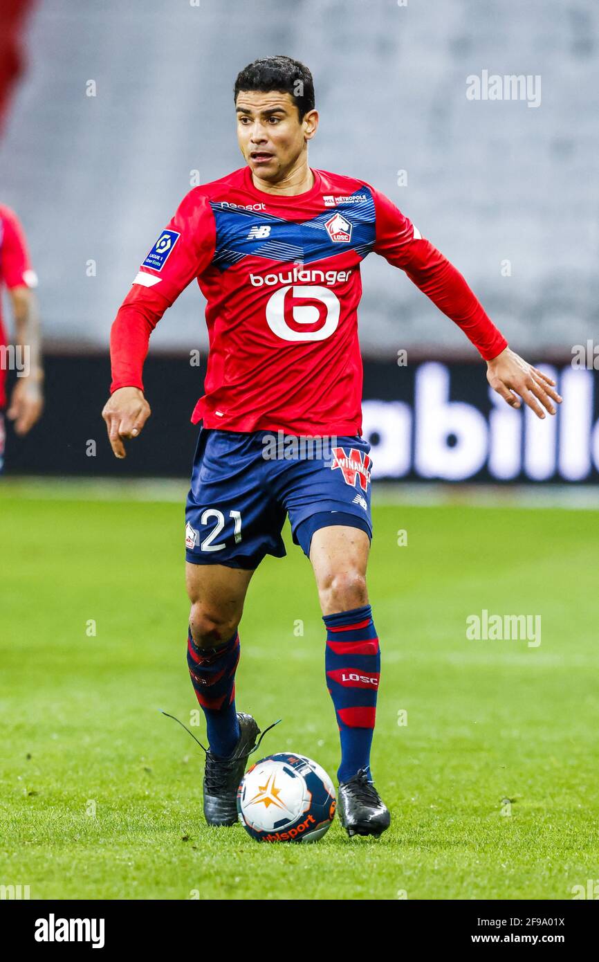 Benjamin ANDRE of LILLE in action during the match of League 1 between ...