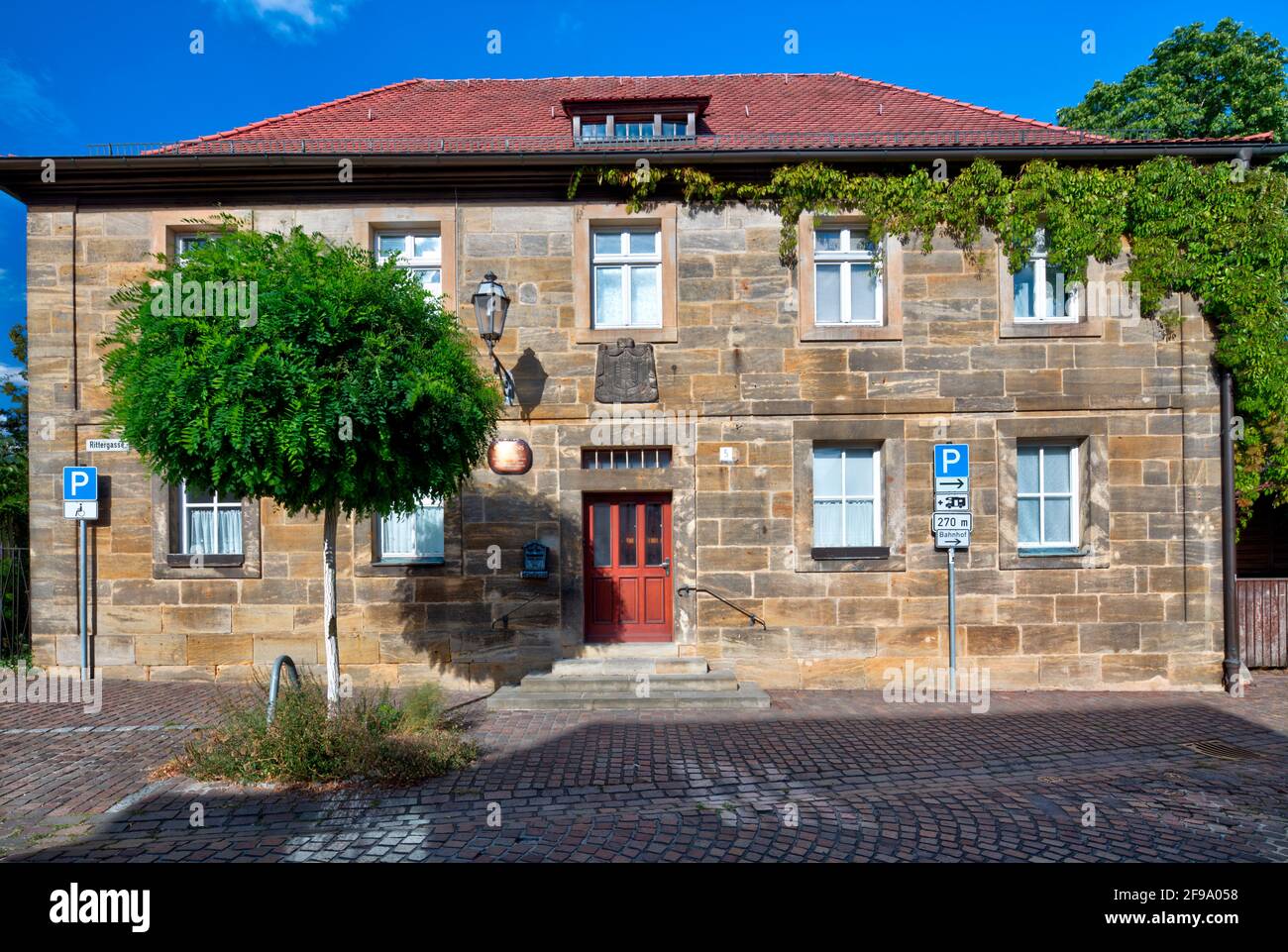 Former prison, house facade, facade, architecture, old, Haßberge, Ebern ...
