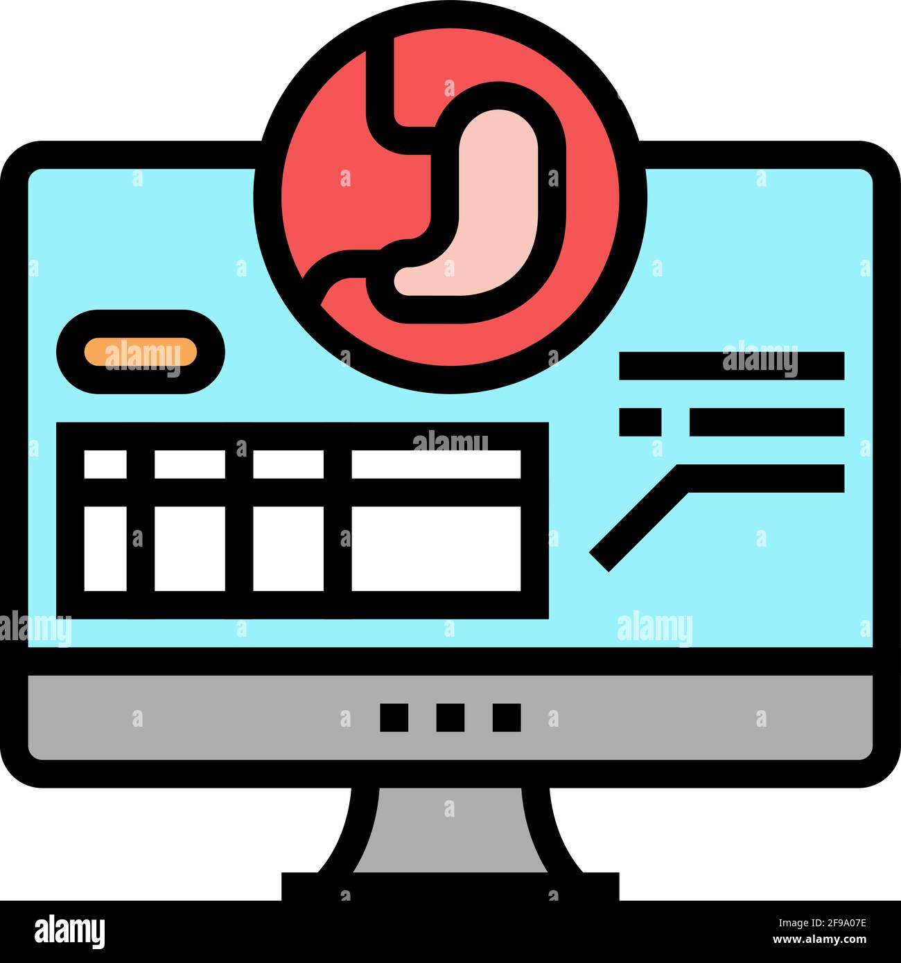 result bariatric color icon vector illustration Stock Vector Image ...