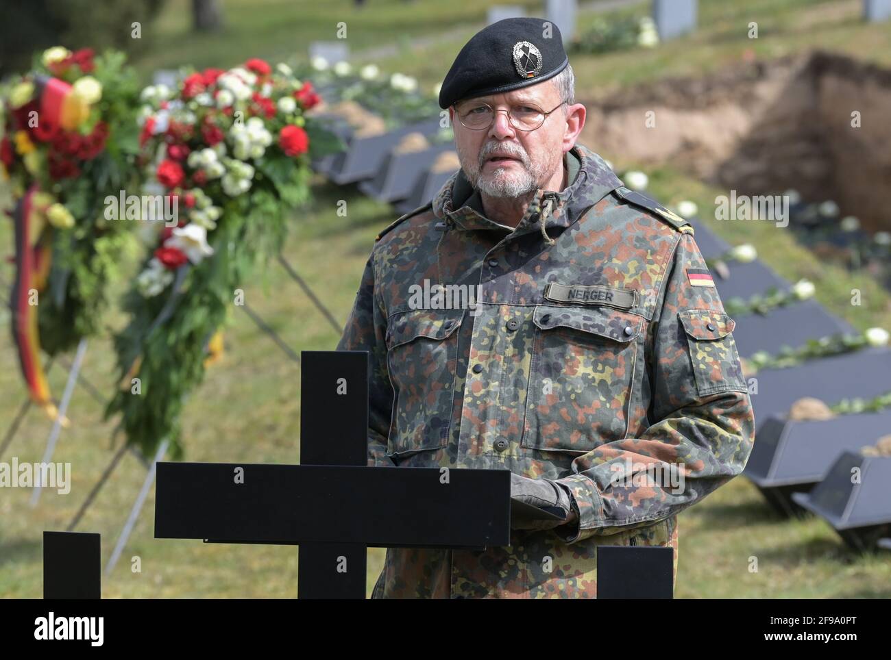 16 April 2021, Brandenburg, Lietzen: Uwe Nerger, Brigadier General of ...
