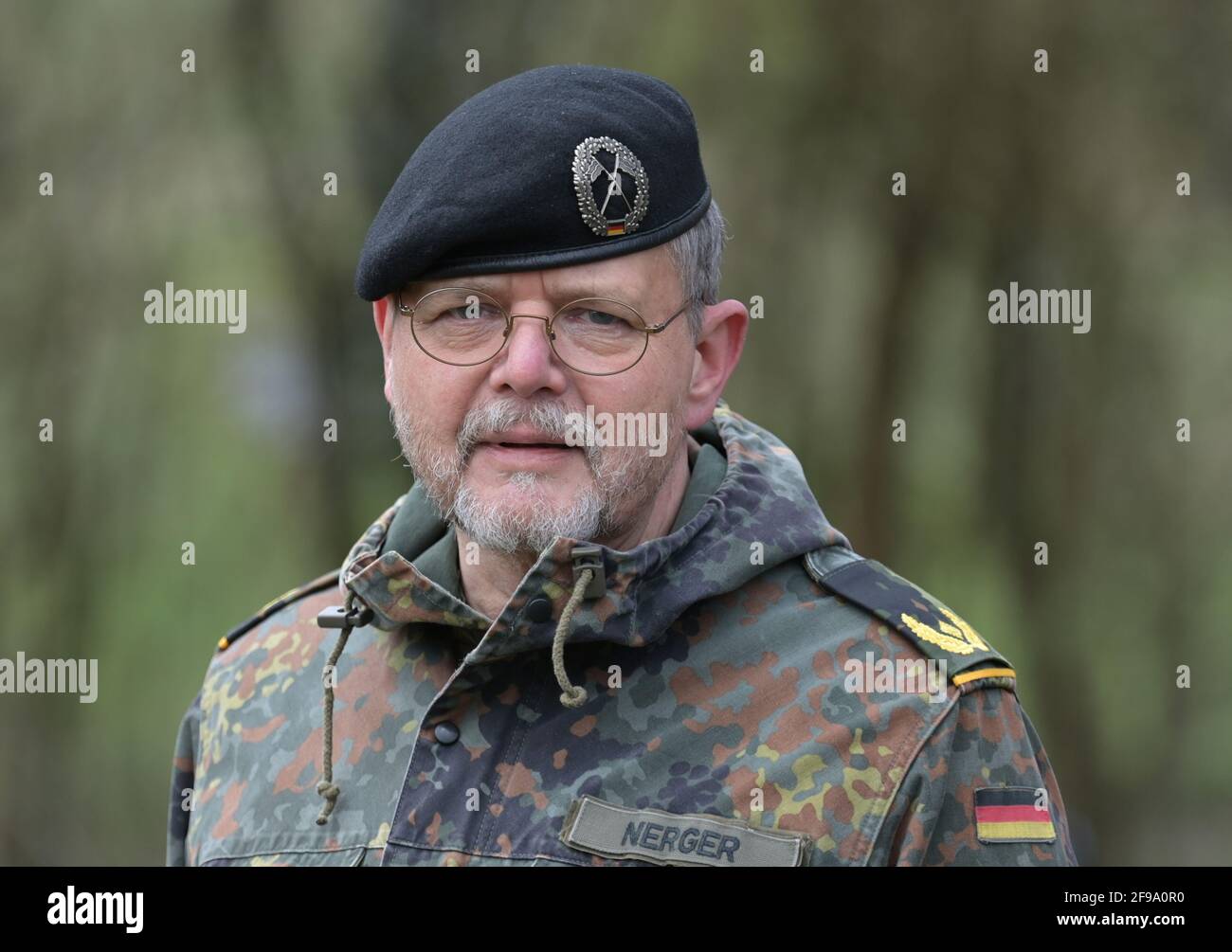 16 April 2021, Brandenburg, Lietzen: Uwe Nerger, Brigadier General of ...