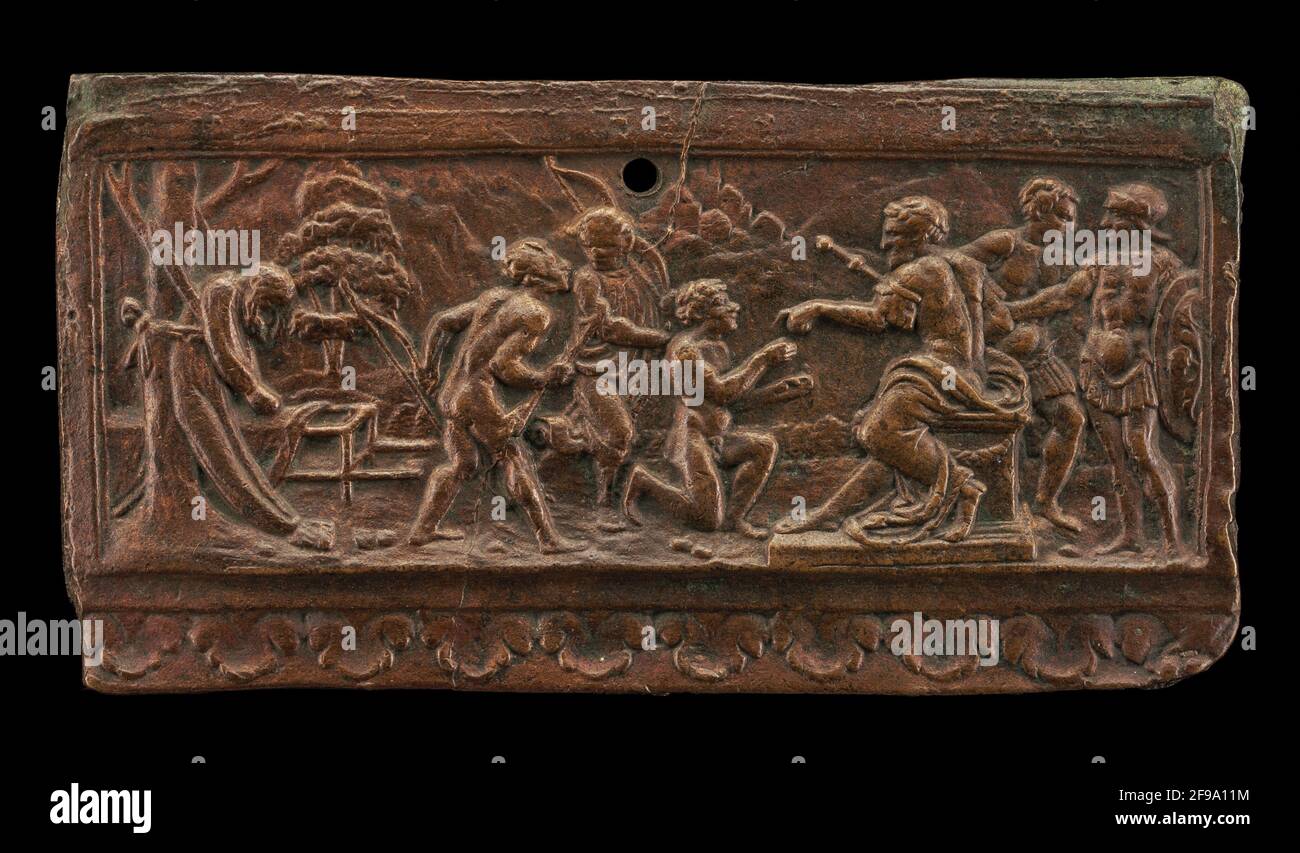 The Three Sons with their Father's Corpse, late 15th - early 16th century Stock Photo - Alamy