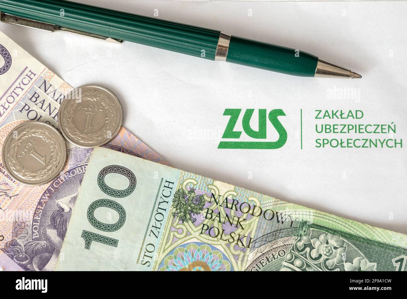 Gdansk, Poland - April 17, 2021: ZUS (National Social Insurance Company ...