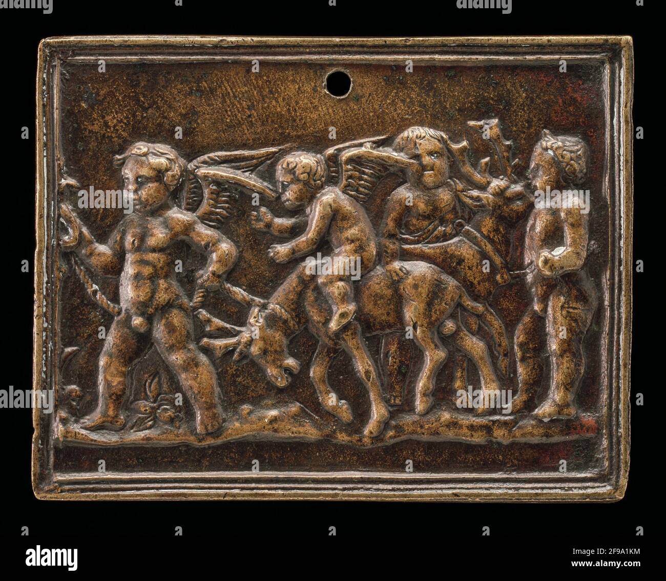 Cupid and Stags, c. 1500 Stock Photo - Alamy