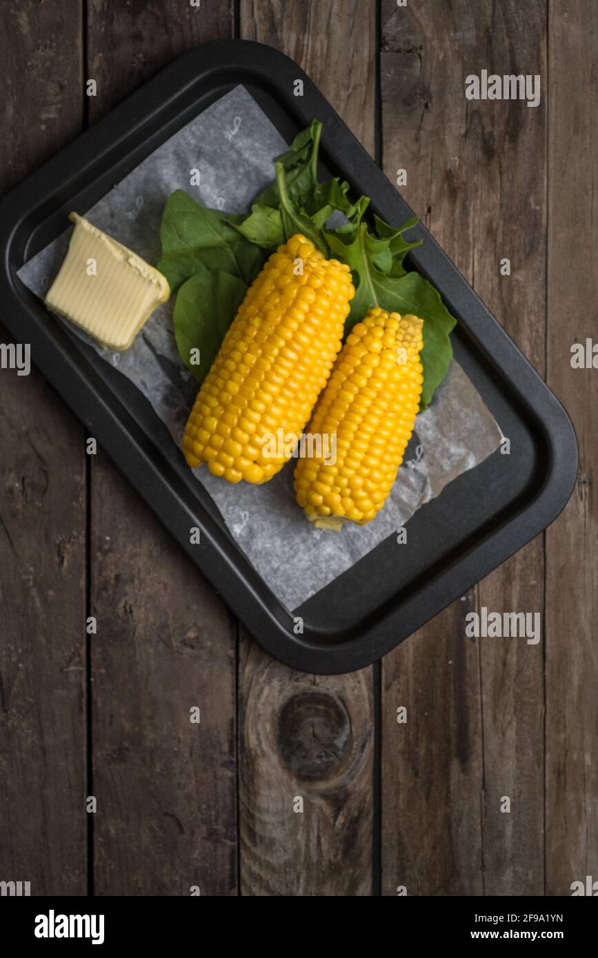 corn with butter Stock Photo - Alamy