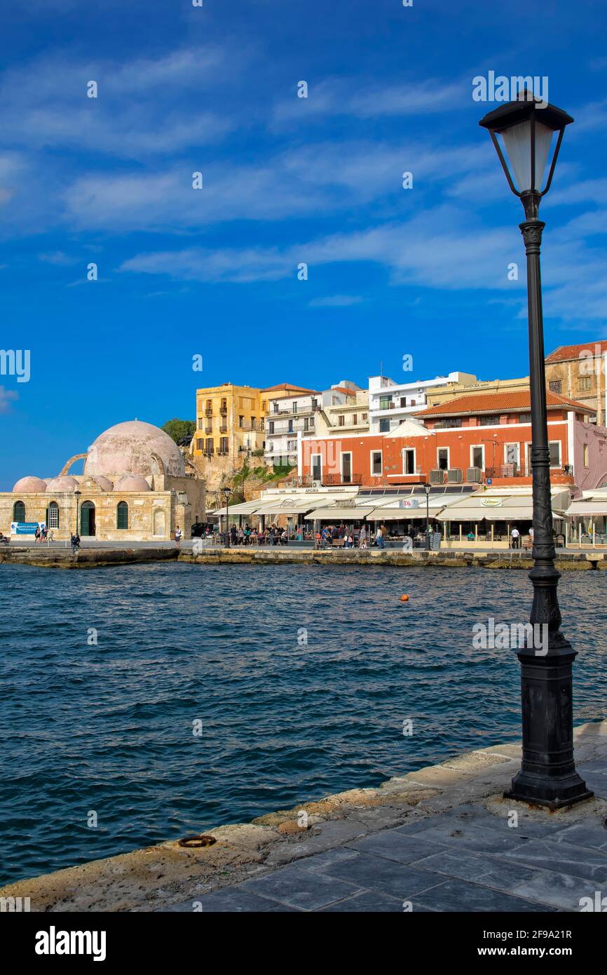 Venetian Harbour in Chania Stock Photo - Alamy