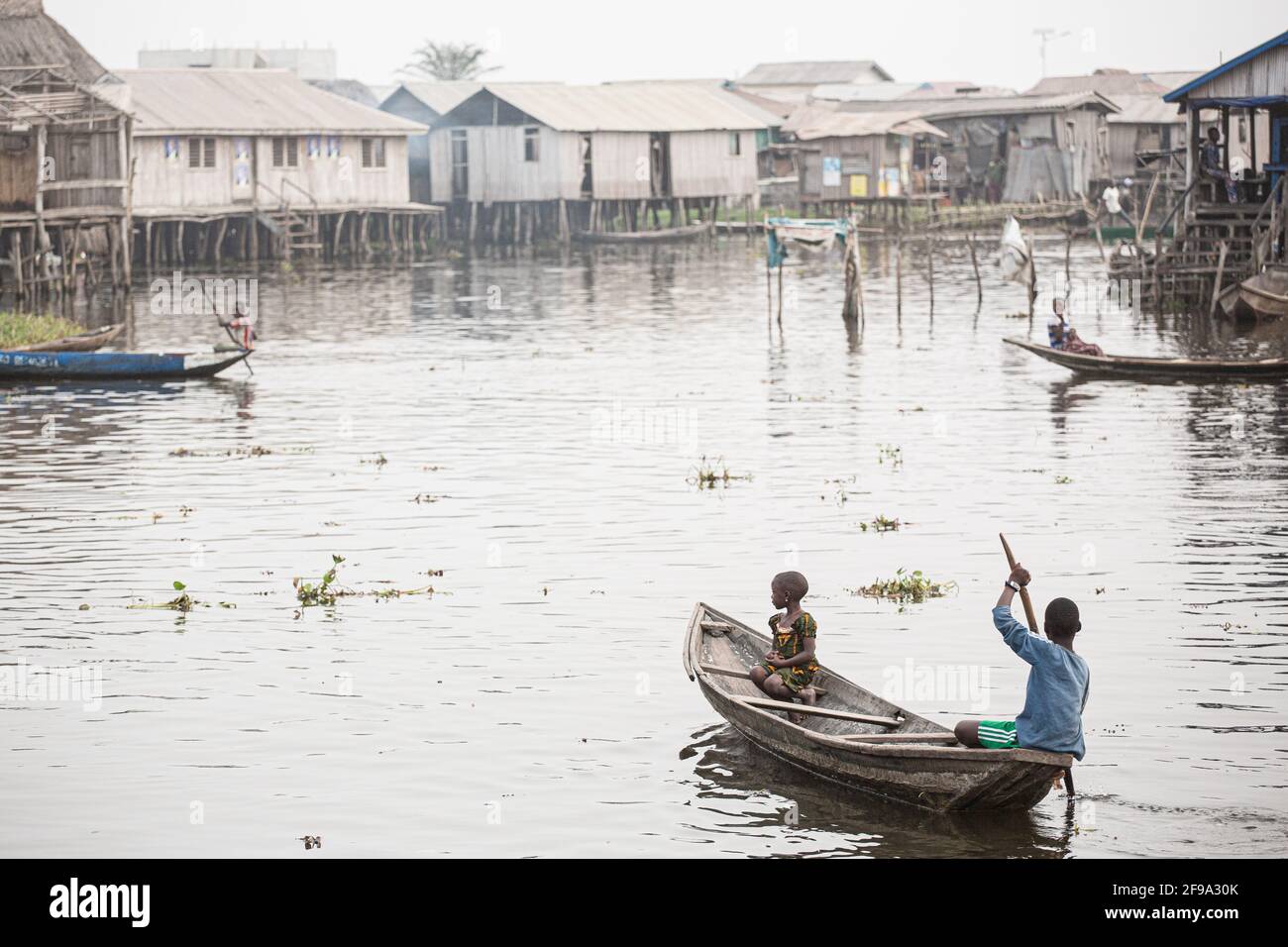 Ganvie Lake Village, Benin, West Africa Stock Photo - Alamy