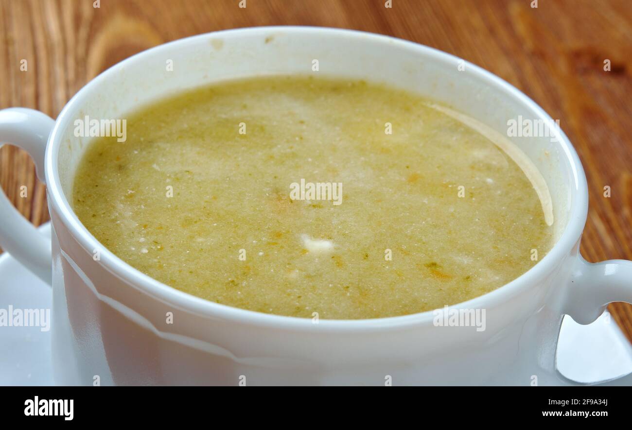 Traditional welsh leek soup hi-res stock photography and images - Alamy