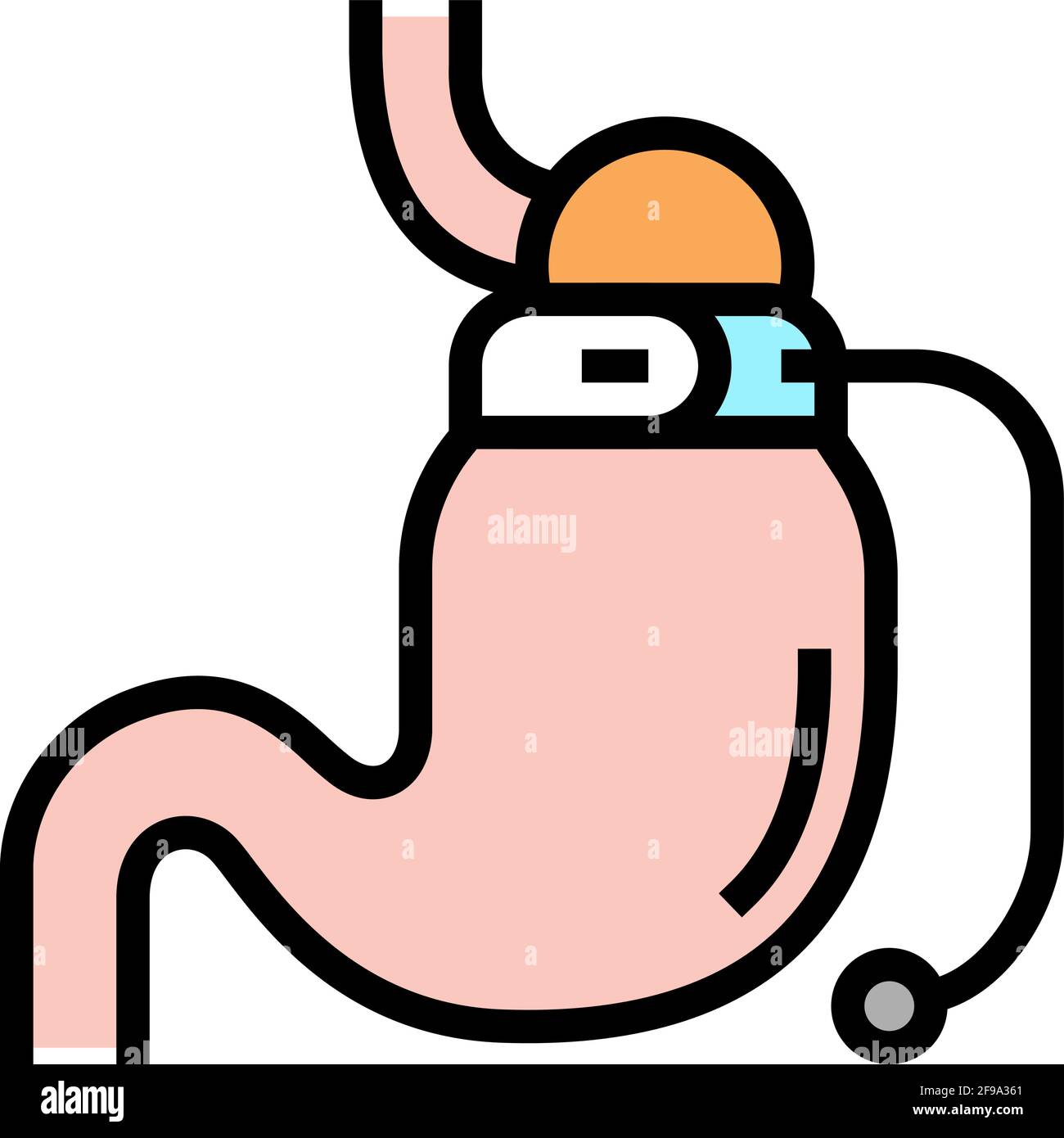 banding bariatric color icon vector illustration Stock Vector Image ...