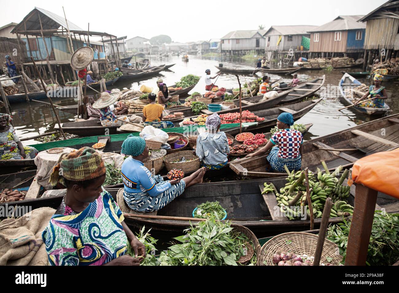 Ganvie Lake Village, Benin, West Africa Stock Photo - Alamy