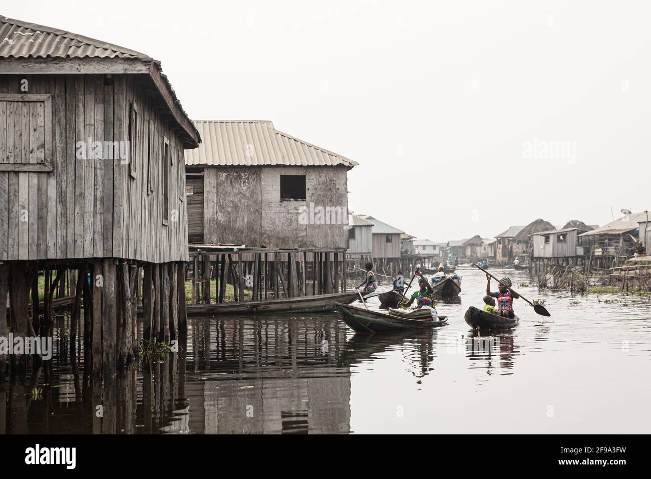 Ganvie Lake Village, Benin, West Africa Stock Photo - Alamy