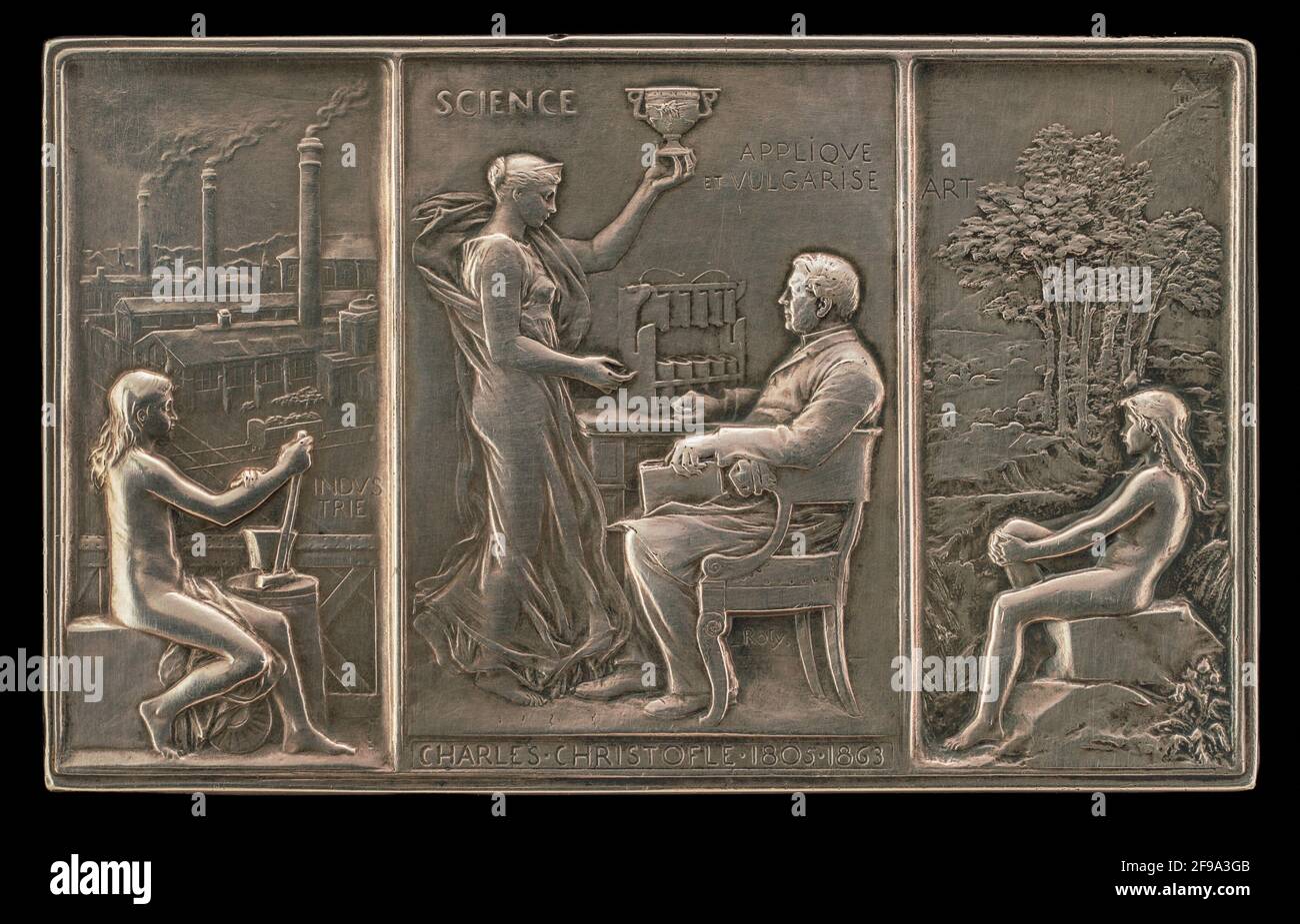 Charles Christofle, 1805-1863, Silversmith [obverse], 1892 Stock Photo ...