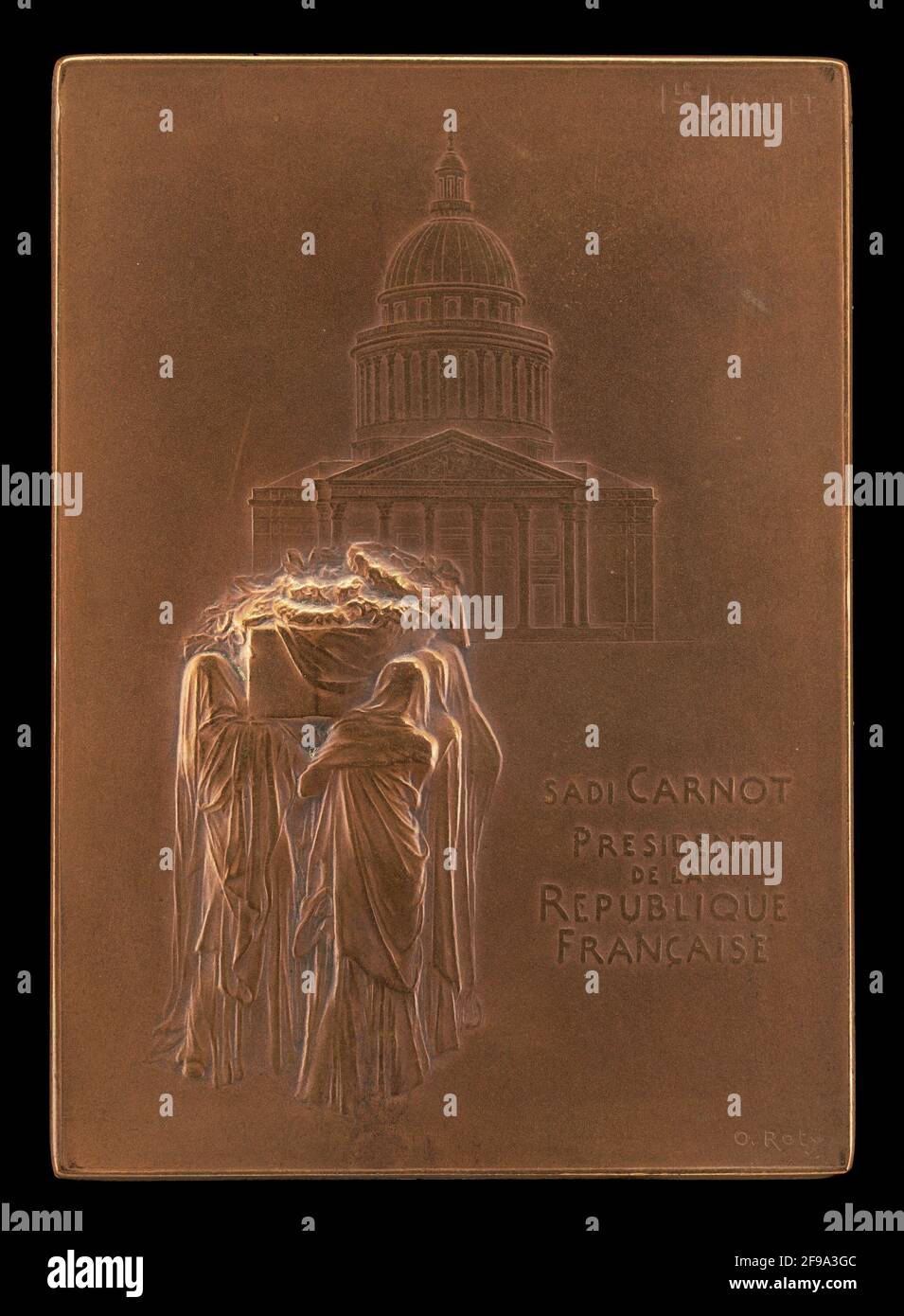 The Body of President Sadi Carnot Borne to the Panthéon [obverse], 1894 ...