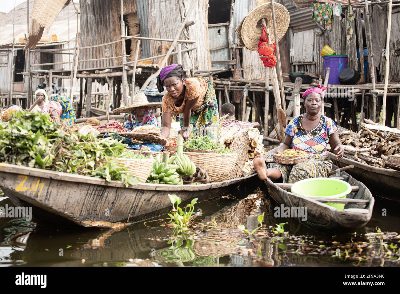 Ganvie Lake Village, Benin, West Africa Stock Photo - Alamy