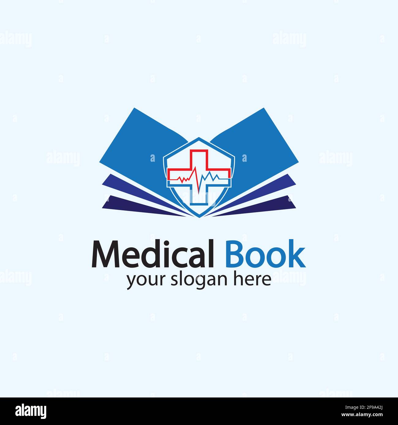 Medical Book Logo icon design vector,health book education logo Designs ...