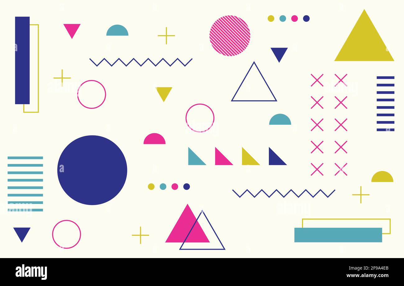 Collection modern vector geometric Stock Vector Images - Alamy