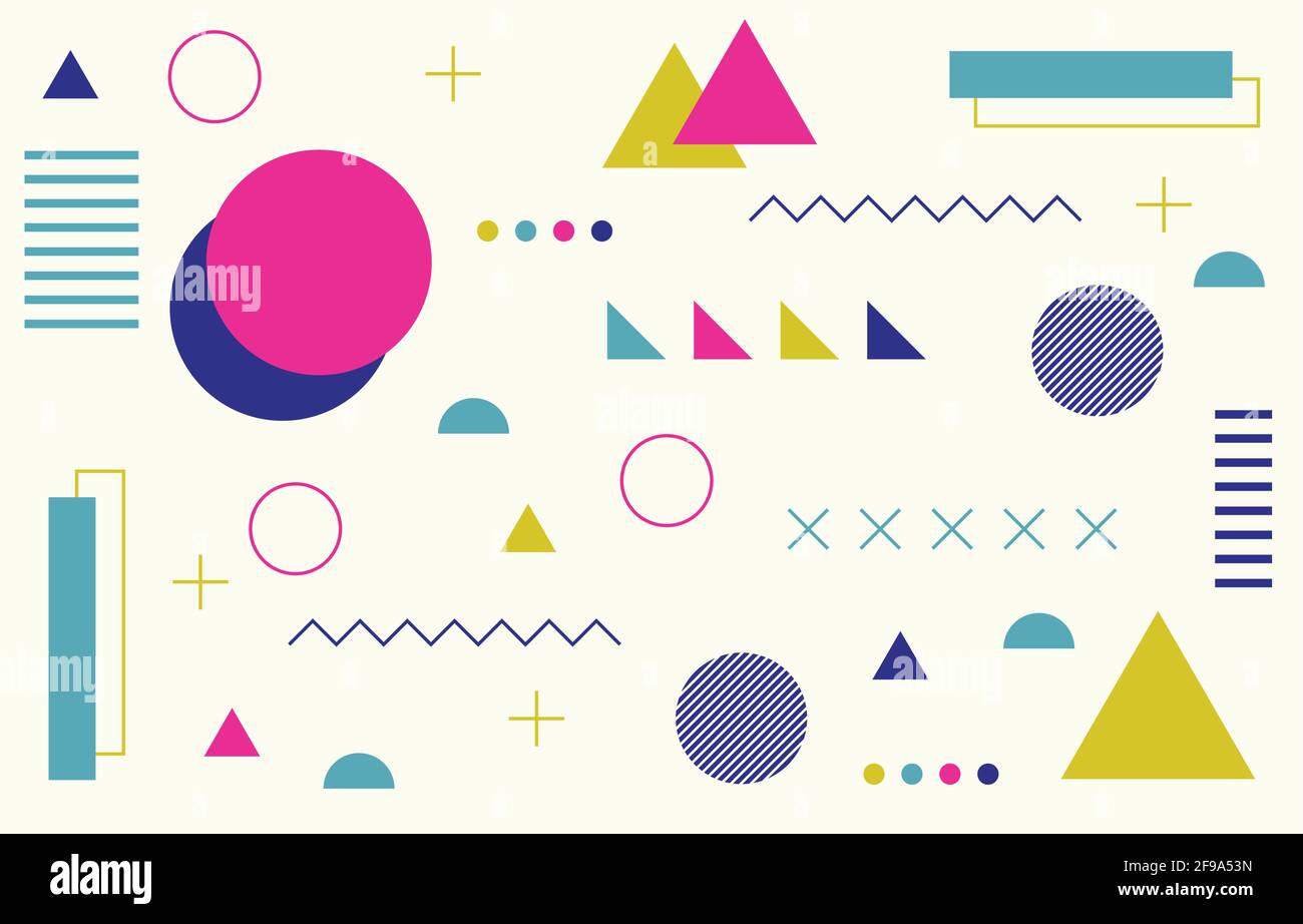Collection modern vector geometric shapes Stock Vector Image & Art - Alamy