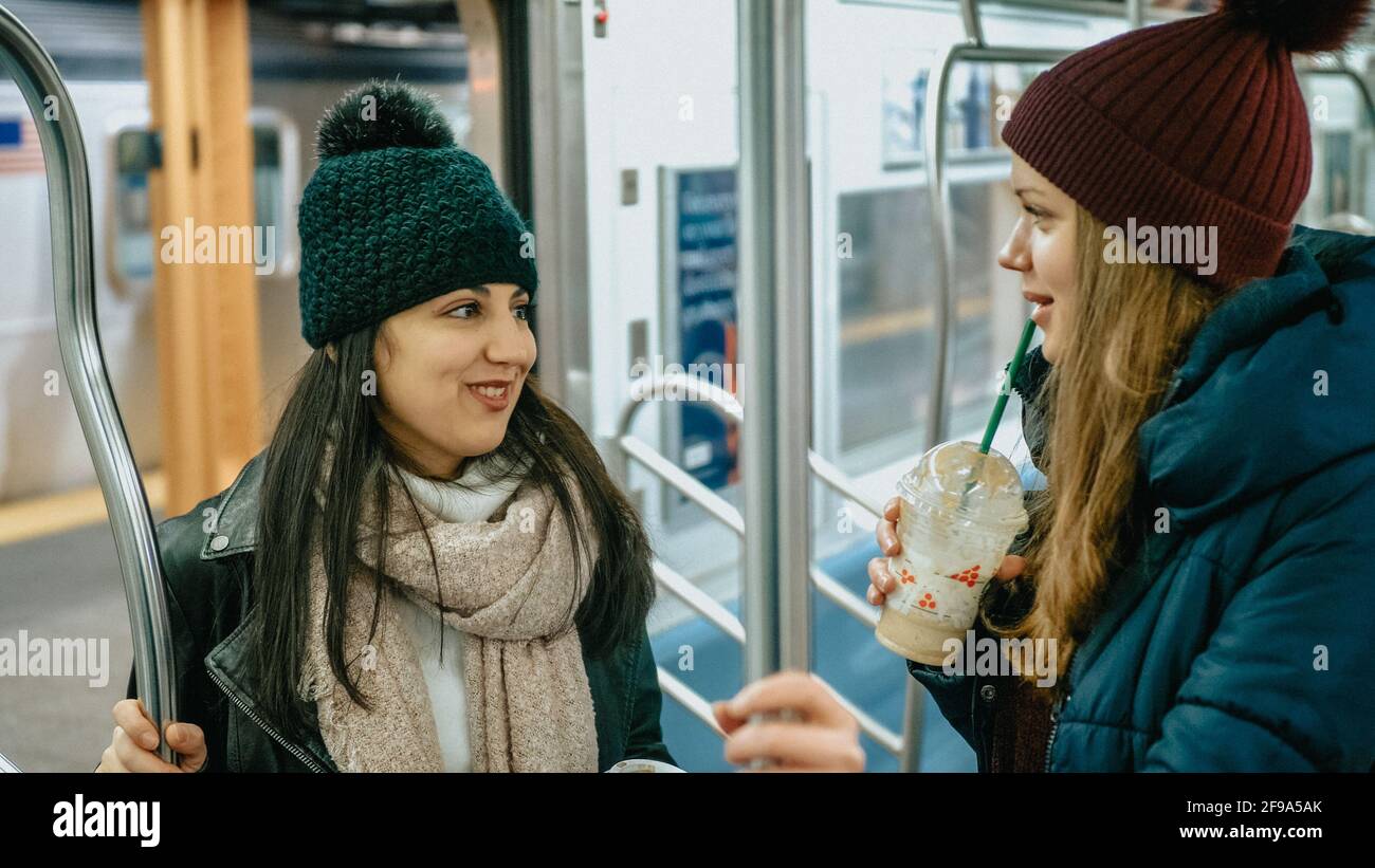 Girls subway hi-res stock photography and images - Alamy