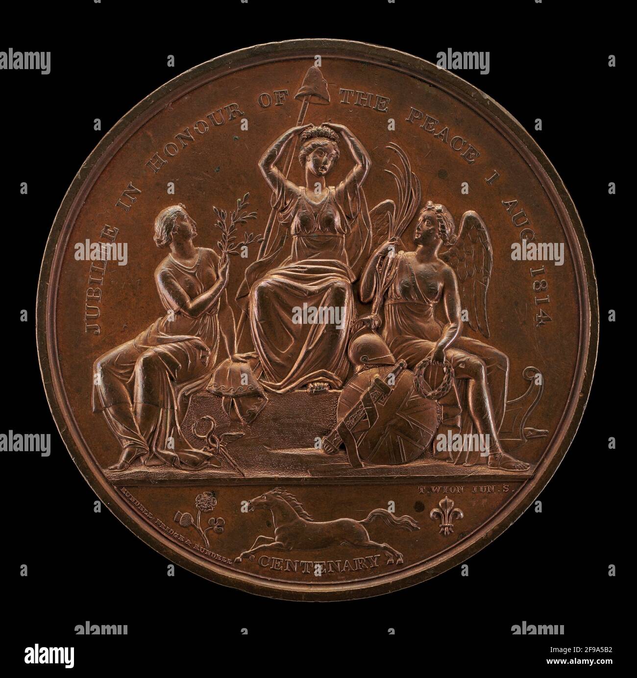 Peace of 1814 [reverse], 1814 Stock Photo - Alamy