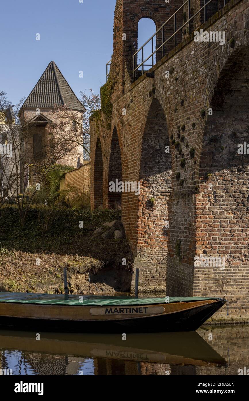 ZUTPHEN, NETHERLANDS - Mar 19, 2021: Arches of the Berkel ruins ...